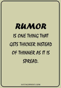 65 Rumors Quotes and Sayings Sayings Point