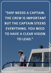 42 Captain Quotes and Sayings Sayings Point
